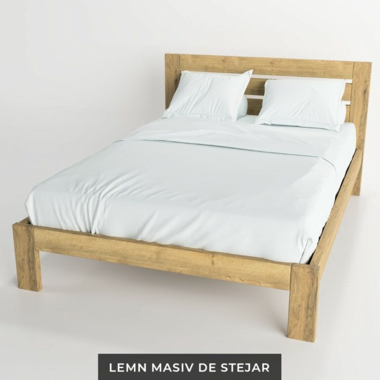 Pat din Lemn Masiv - Personalizabil și cu Garanție pe Viață